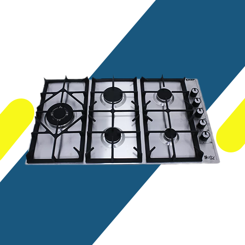 مسطح غاز بيورتي 5 شعلات بلت إن 90 سم موديل HPT905S | تصميم أنيق وستيل ...